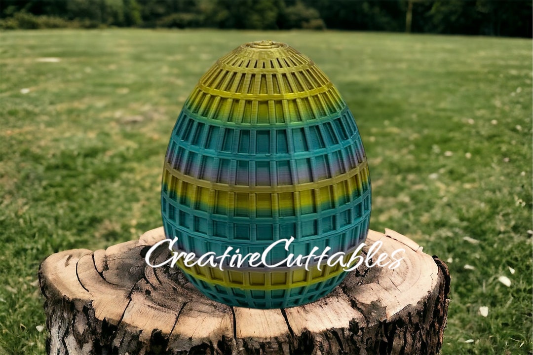 3D Printed Egg Container, Fillable Easter Egg, Empty Threaded Easter ...