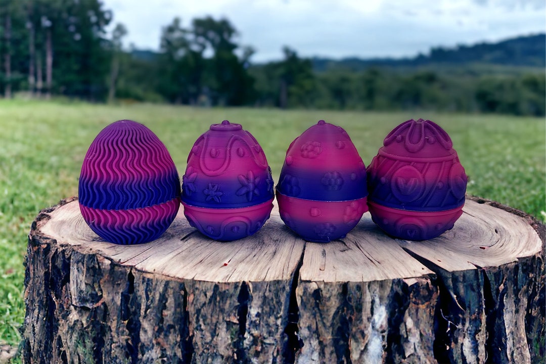3D Printed Egg Container, Fillable Easter Egg, Empty Threaded Easter ...