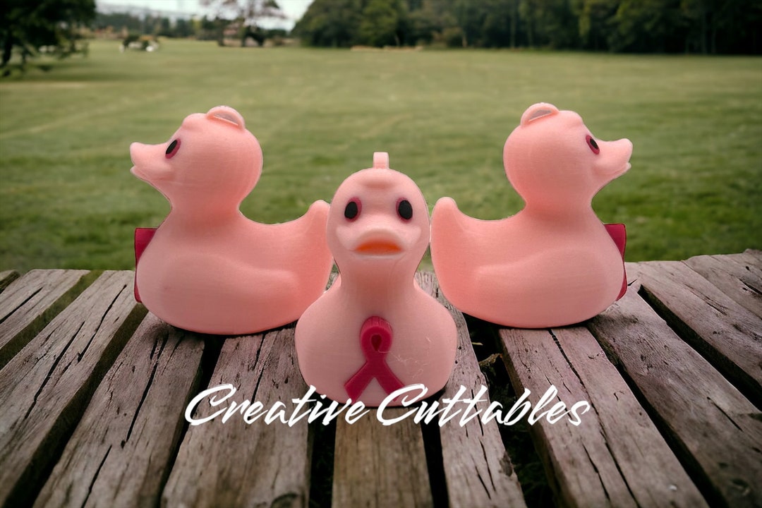 Breast Cancer Cruise Ducks 3D Printed Duck for Cruises; Color: Pink ...