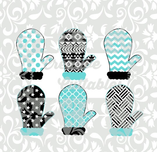 Mittens SVG Christmas Winter for Silhouette or Other Craft - Etsy