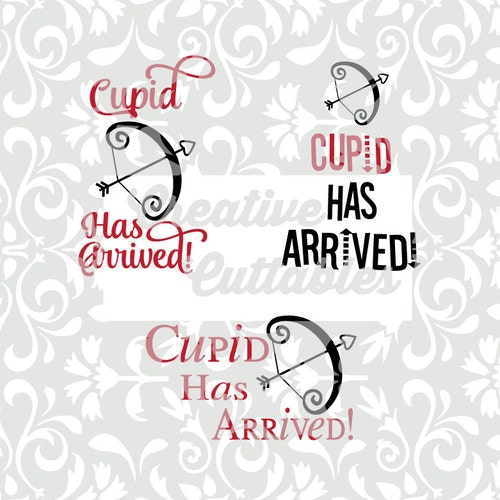 Valentines Svg Love Cupid Arrow Svg Dxf Eps Png Files Heart | Etsy