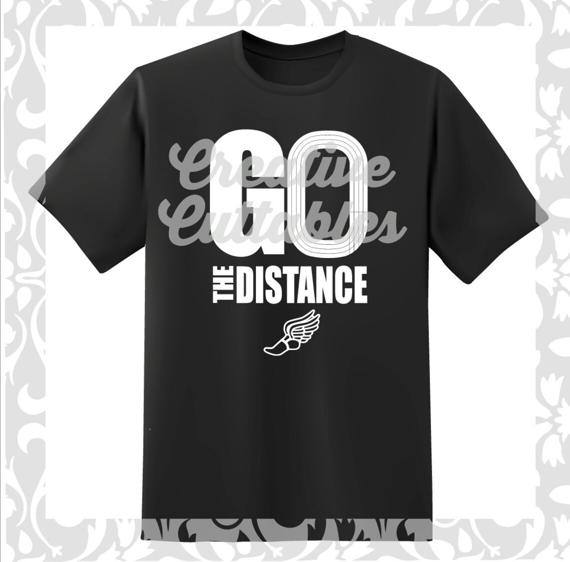 SVG Track and Field Go the Distance Running for Silhouette or - Etsy