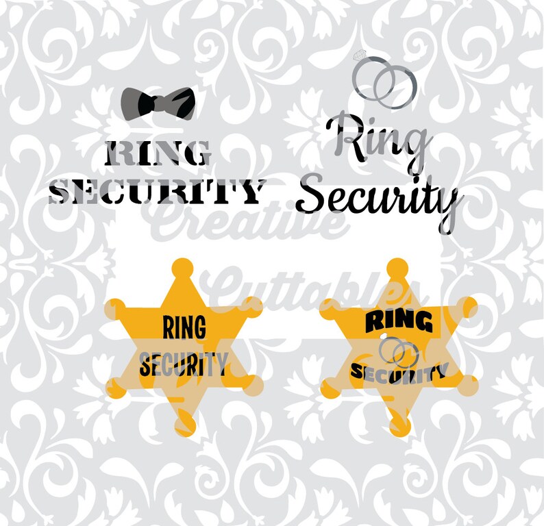 Wedding Titles Ring Security Etc for Monogramming for Use With ...