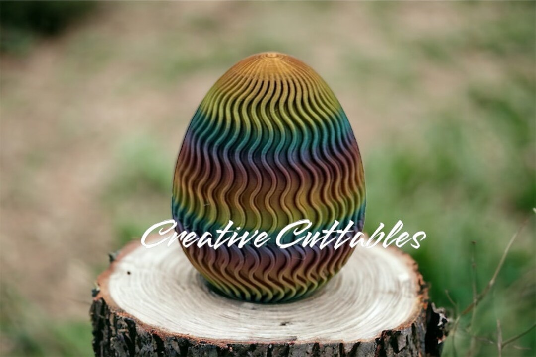 3D Printed Egg Container, Fillable Easter Egg, Empty Threaded Easter ...