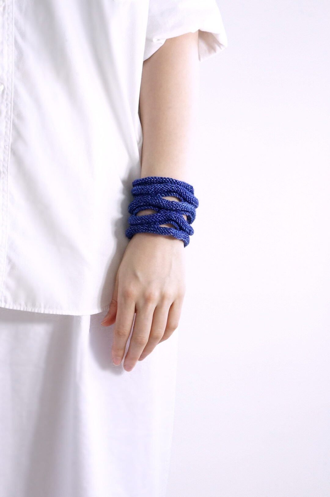 Wrist Cuff Knitting Pattern PDF - RADIO - Soft Jewellery Arm Band - Etsy