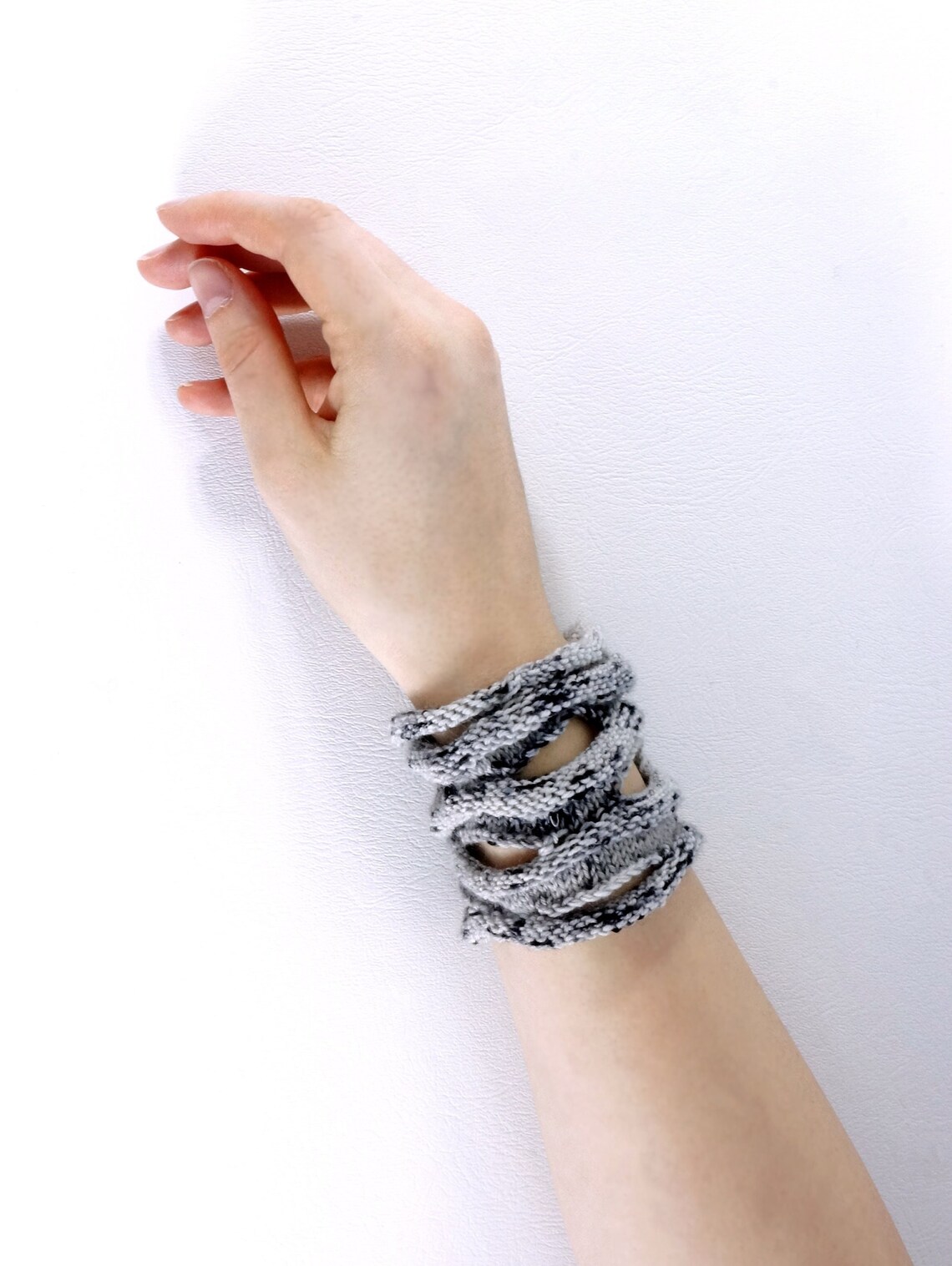 Wrist Cuff Knitting Pattern PDF RADIO Soft Jewellery Arm - Etsy