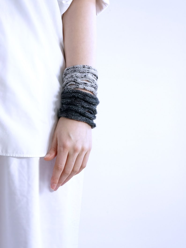 Wrist Cuff Knitting Pattern PDF RADIO Soft Jewellery Arm - Etsy
