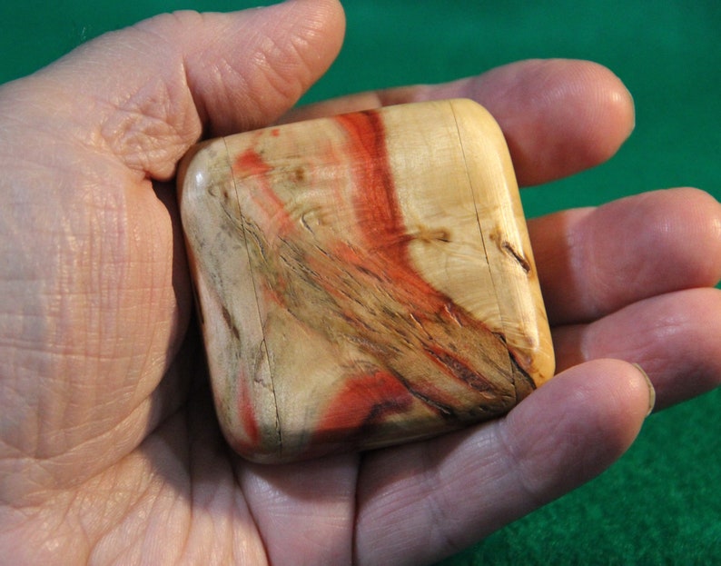 Pocket Box, Wooden, Hand-made, Ring Box, Also for Guitar Picks, Coins ...