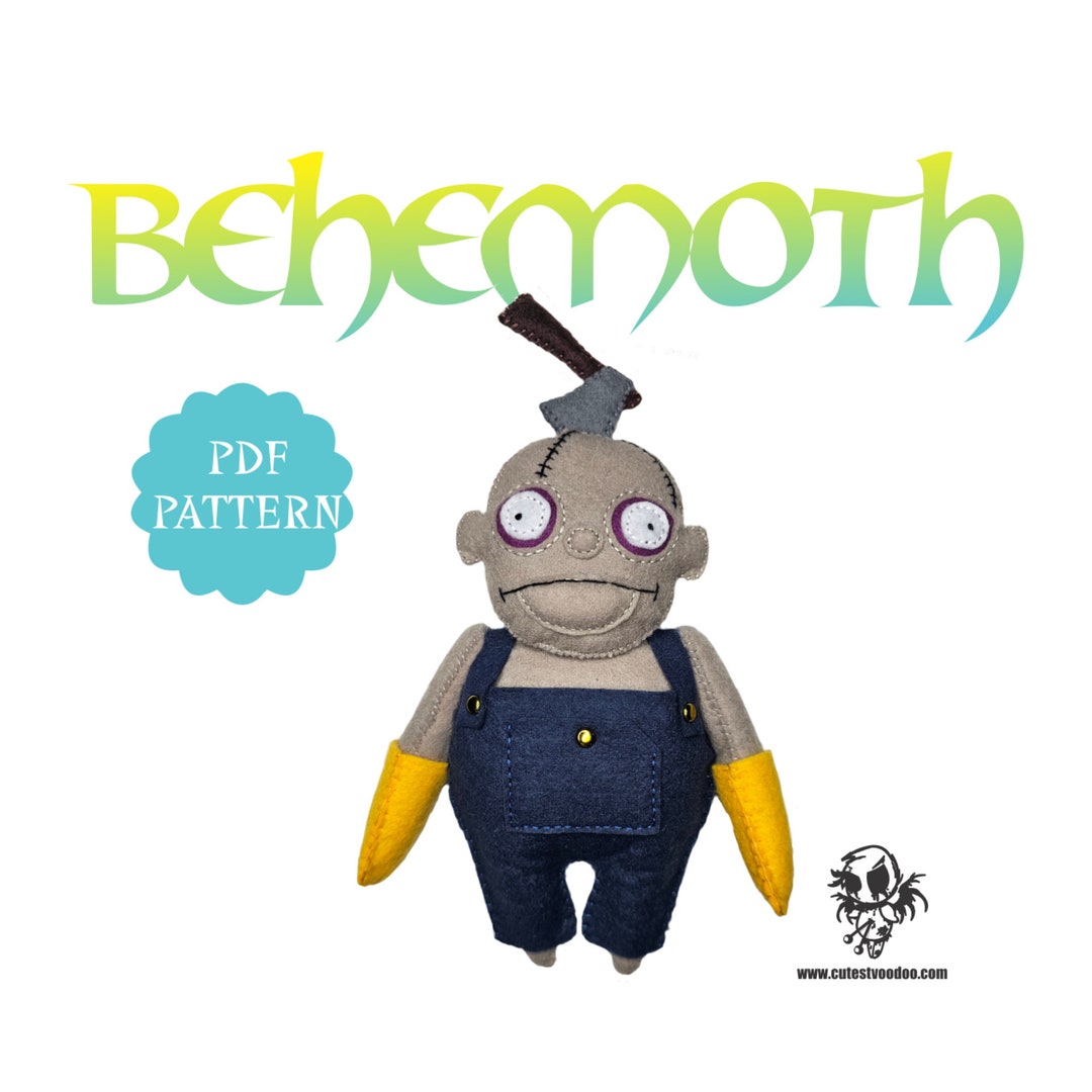 PDF PATTERN. Behemoth Nightmare Before Christmas Gothic Sewing Felt ...