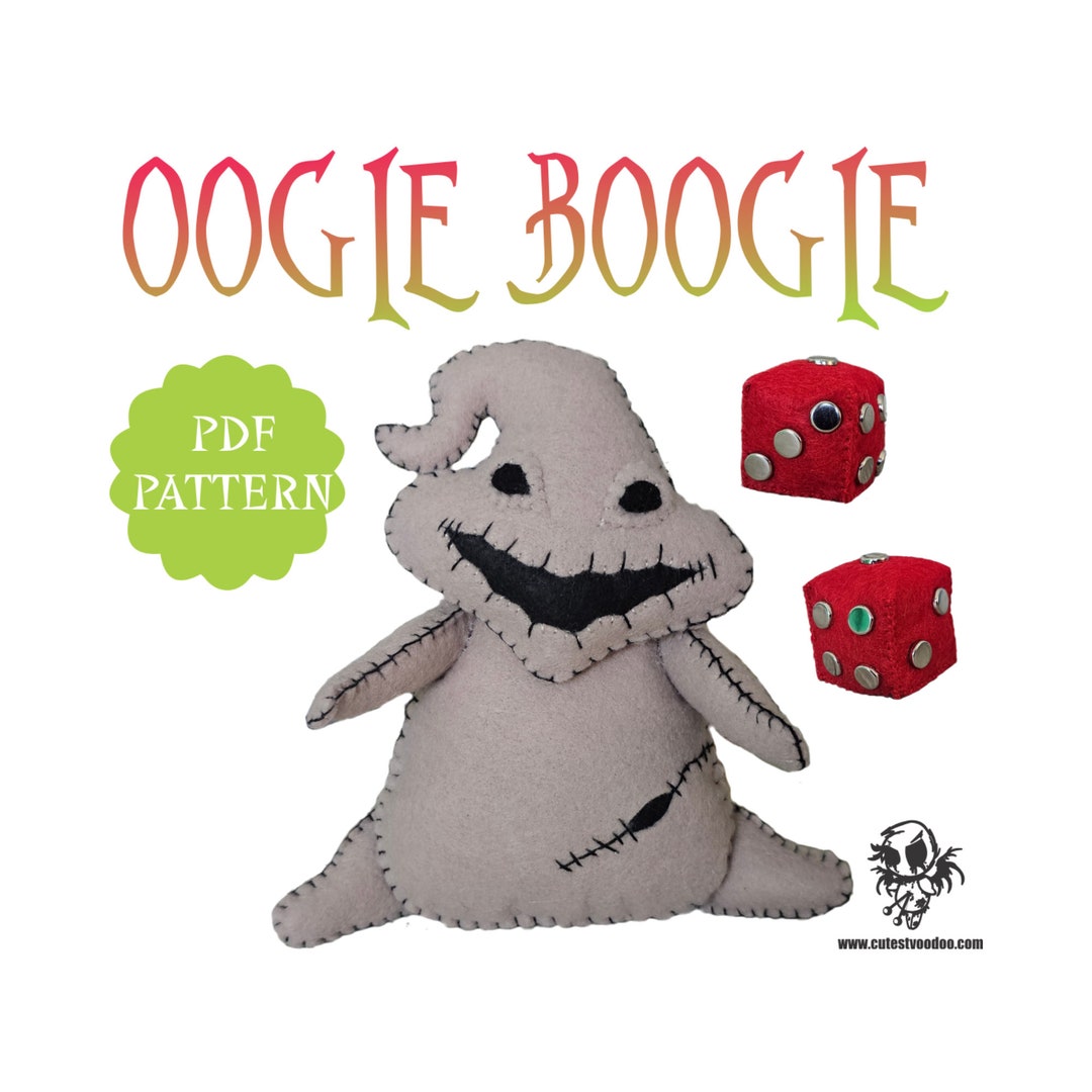 PDF PATTERN. Oogie Boogie Nightmare Before Christmas Felt Sewing ...