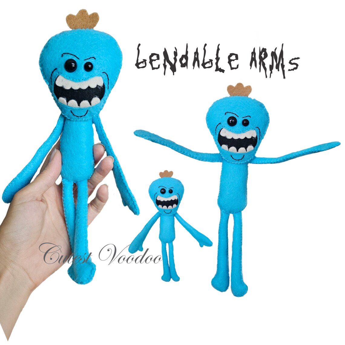 PDF PATTERN. Evil Mr. Meeseeks Rick and Morty Felt Sewing Pattern - Etsy