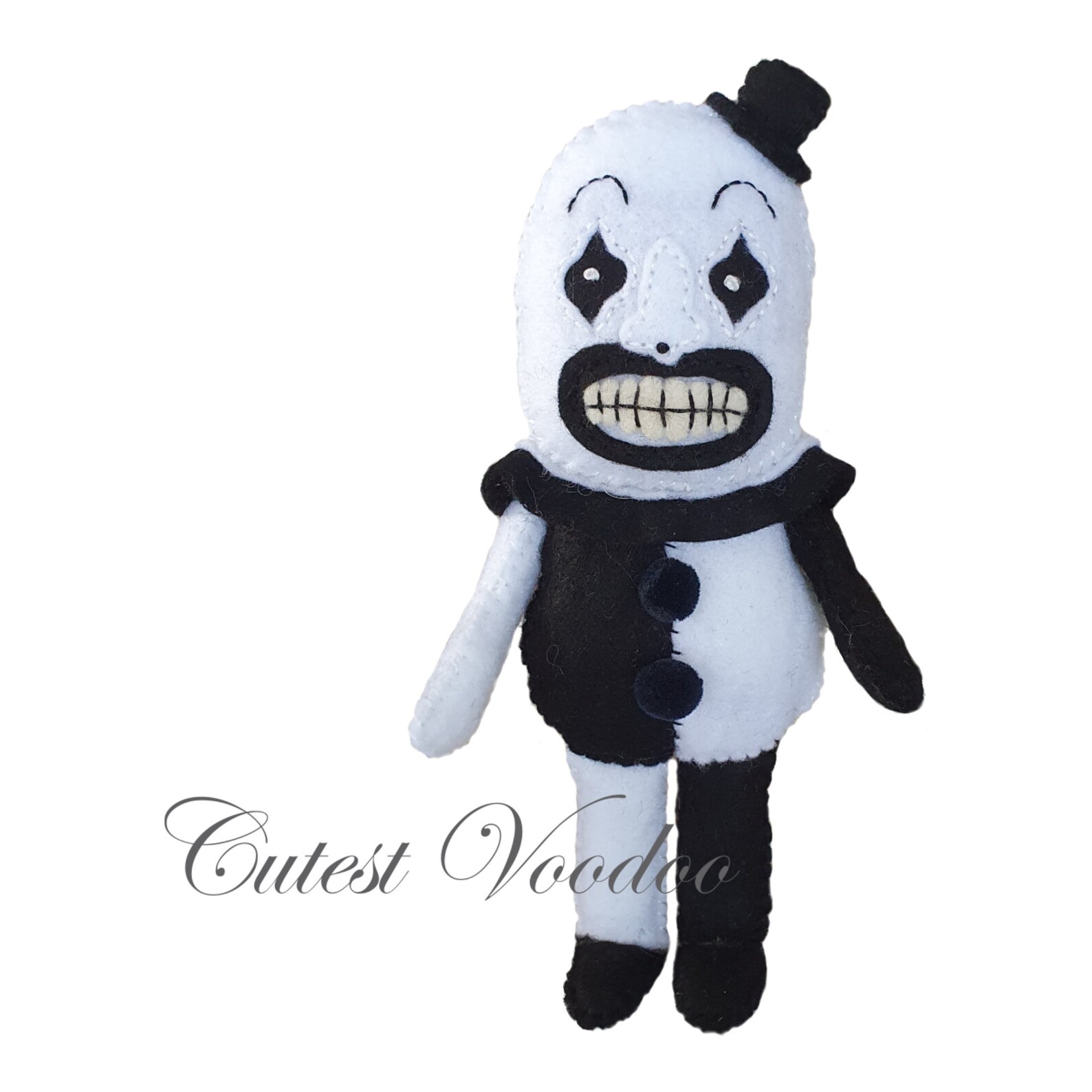 PDF PATTERN. Art the Clown TERRIFIER Creepy Felt Sewing Toy Pattern - Etsy