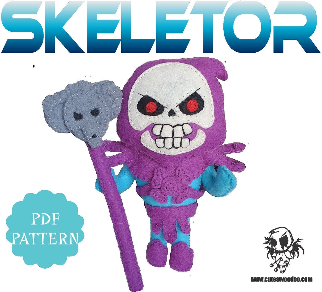 PDF PATTERN. Skeletor Felt Gothic Sewing PDF Pattern - Etsy