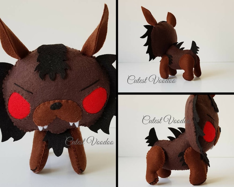 PDF PATTERN. Hell Hound Puppy Horror Plush PDF Felt Pattern - Etsy