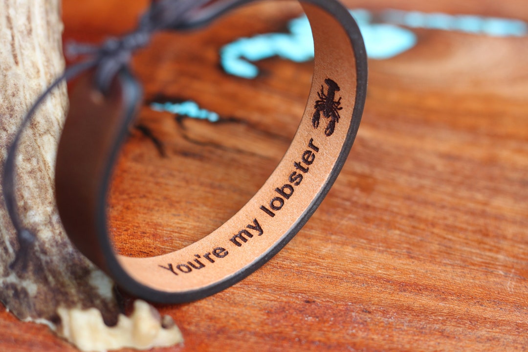 Secret Message Bracelet, Hidden Message, Personalised Real Leather ...