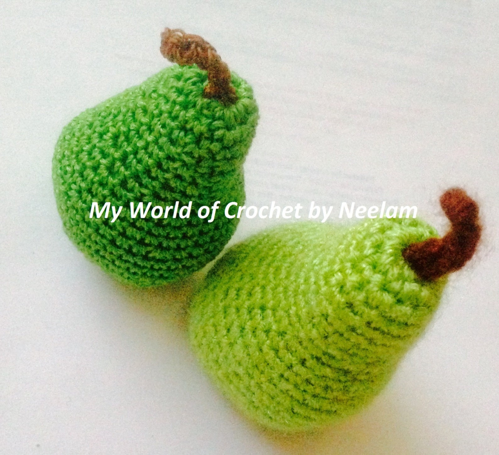 Fruits Pattern, Crochet Pattern Fruits , Crochet 3 Fruits, PEAR APPLE ...