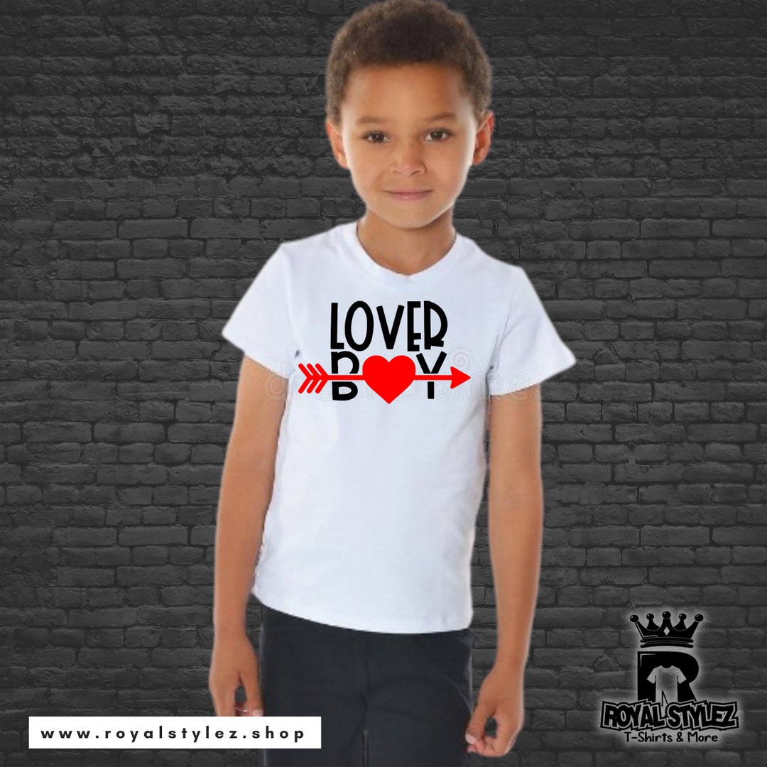 Lover Boy, T-shirt T-to, Boy Valentine's Day shirt, Valentine's Day Outfit, Toddler Boy Shirt ...