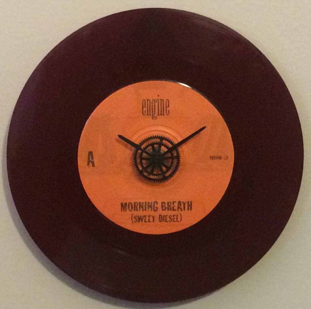 Colored Vinyl 45 Punk Rock Record Clock Conclocktion - Etsy España