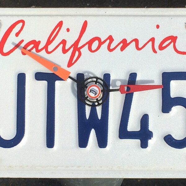 License Plate Clock - Etsy