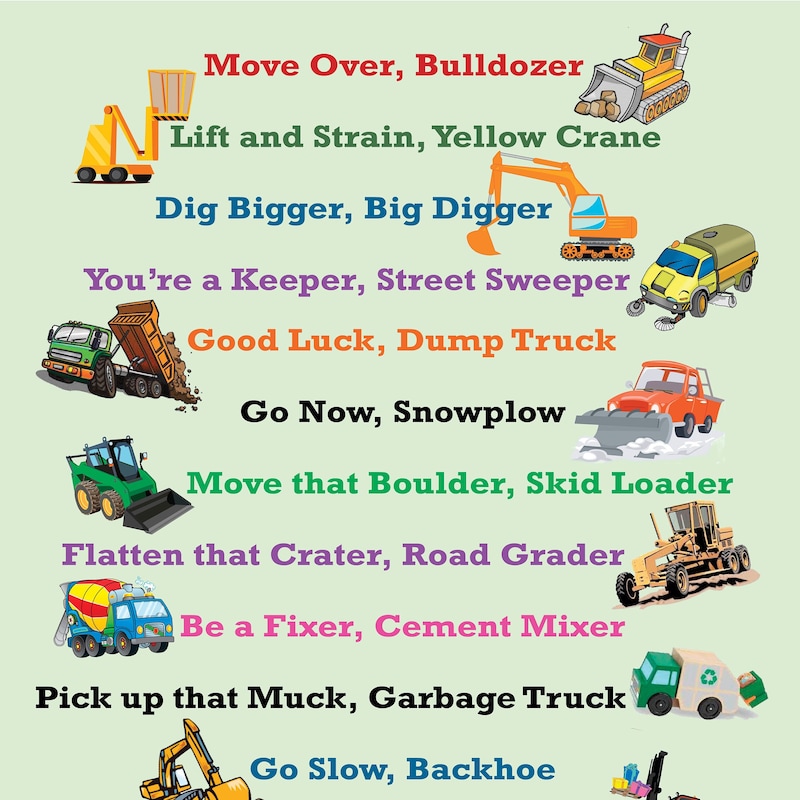 Truck Alphabet Poster - Etsy