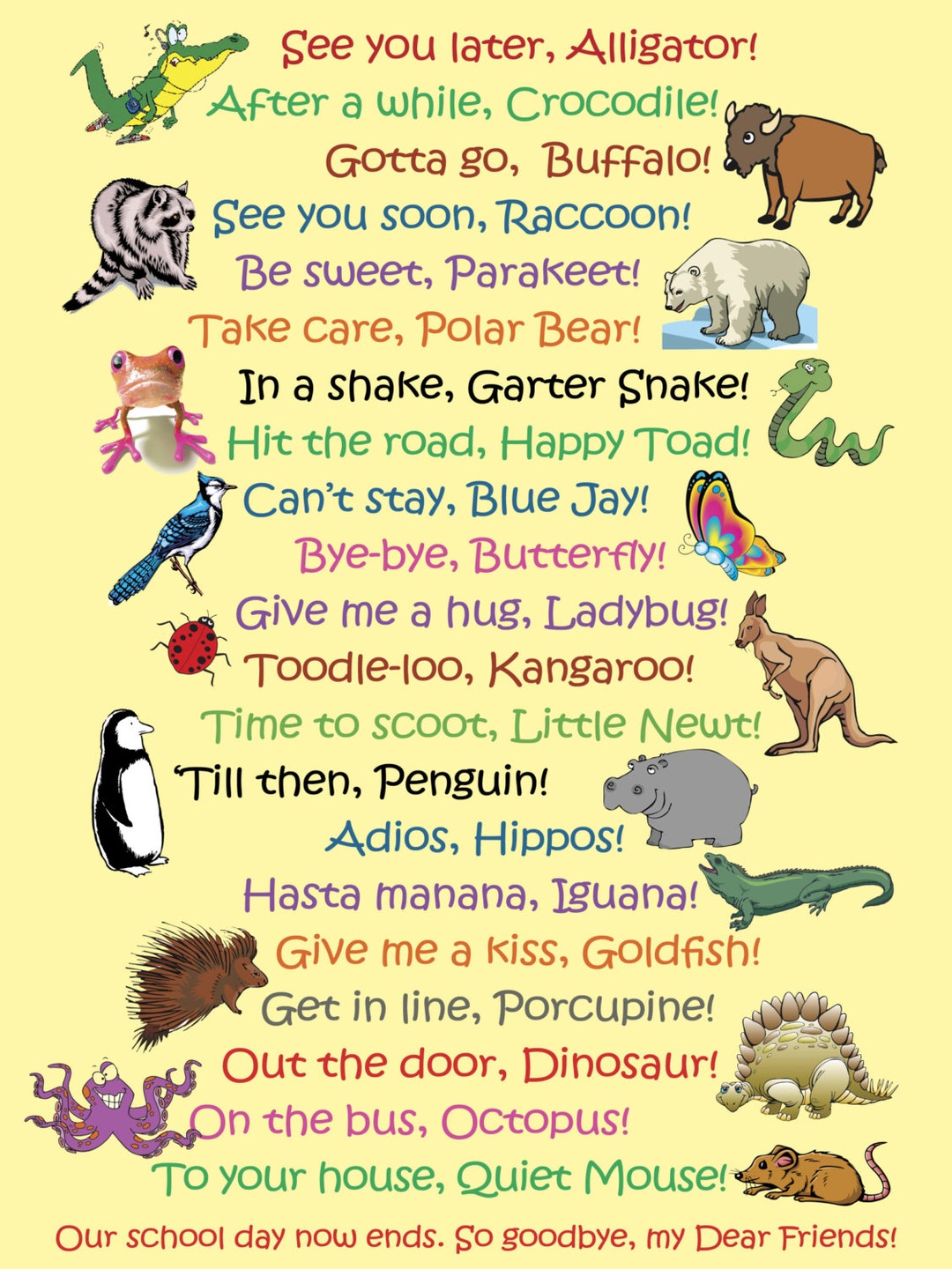 See You Later Alligator Sayings List