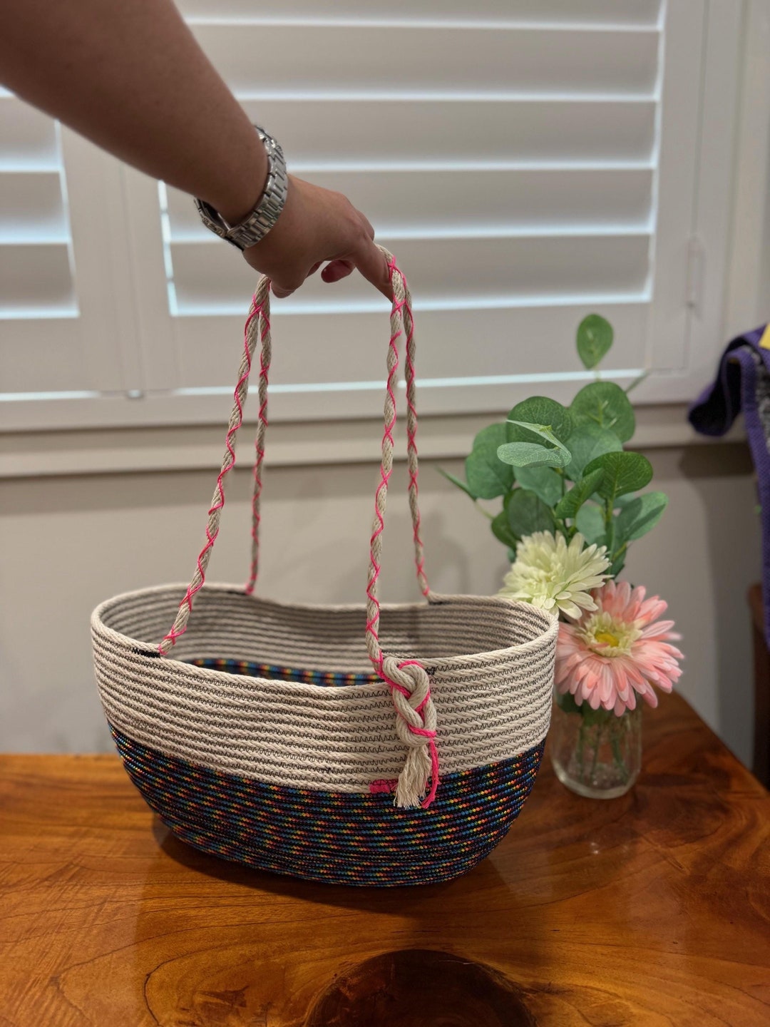 Large Rope Bag - Etsy