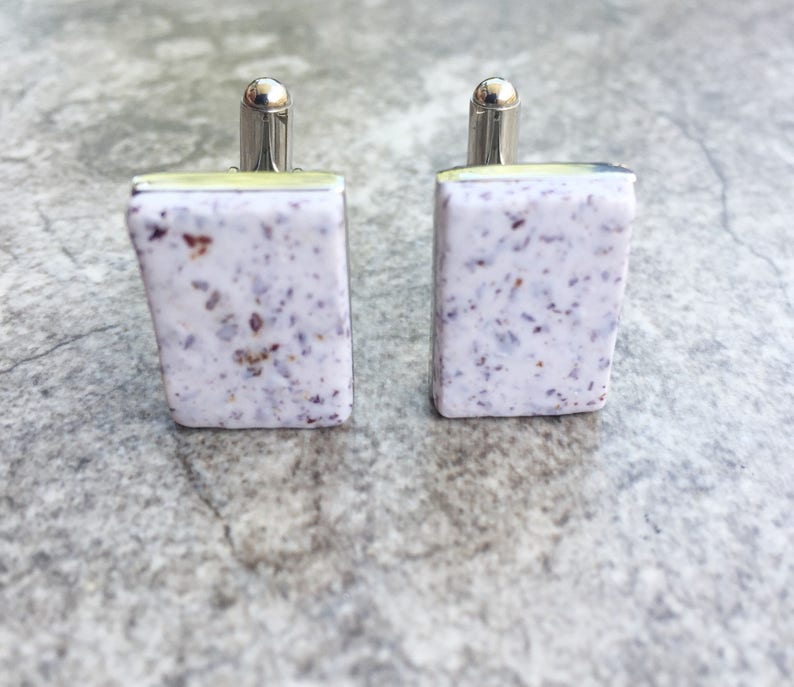 Flower Memorial Keepsake Rectangle Cuff Links: Petals From Wedding ...