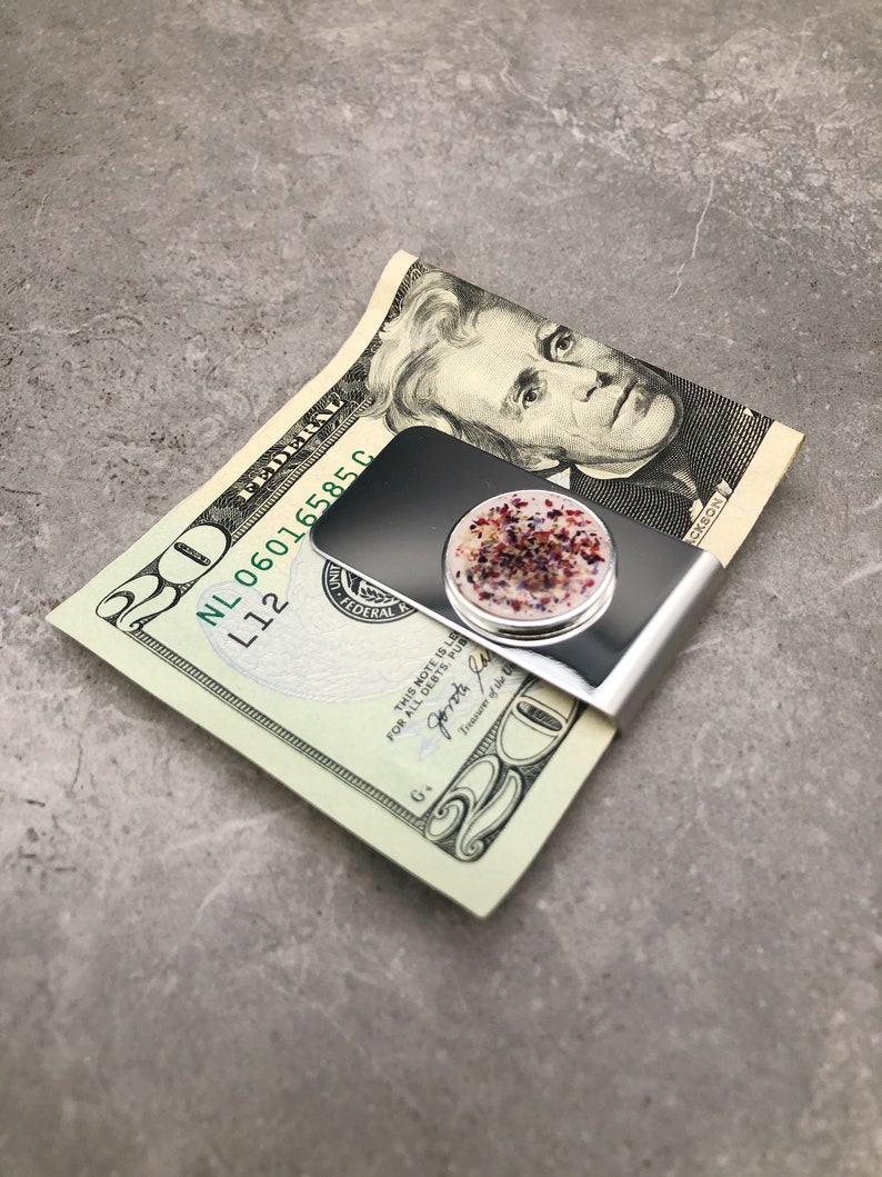 Flower Memorial Keepsake Money Clip:flower Petals From - Etsy