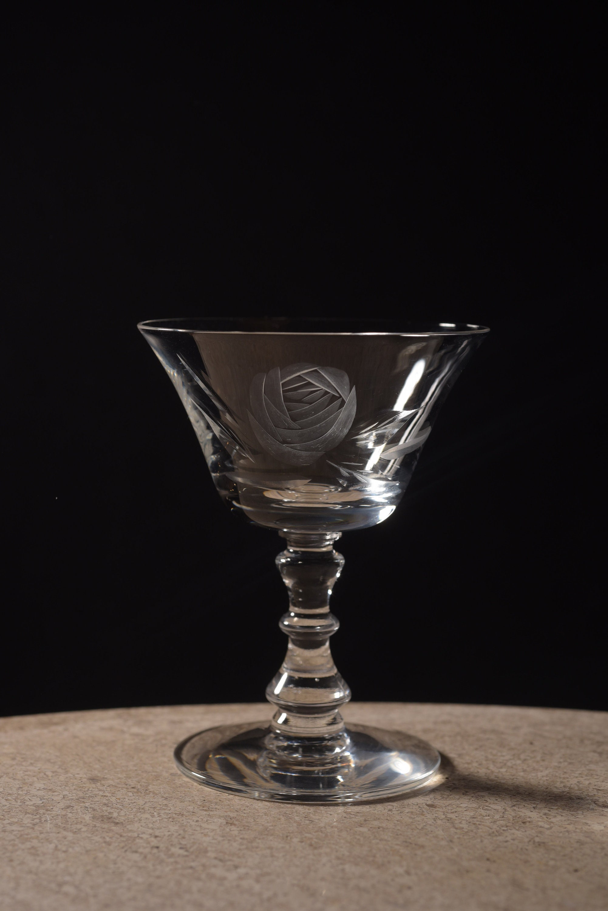 Fostoria Etched Rose Liquor Cocktail Glass Set of 2 - Etsy