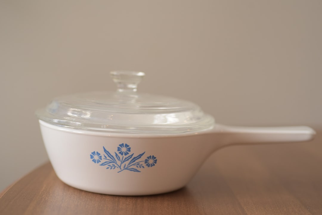 Vintage Corning Ware P-81-B Blue Cornflower 6 Inch Sauce Pan With Lid ...