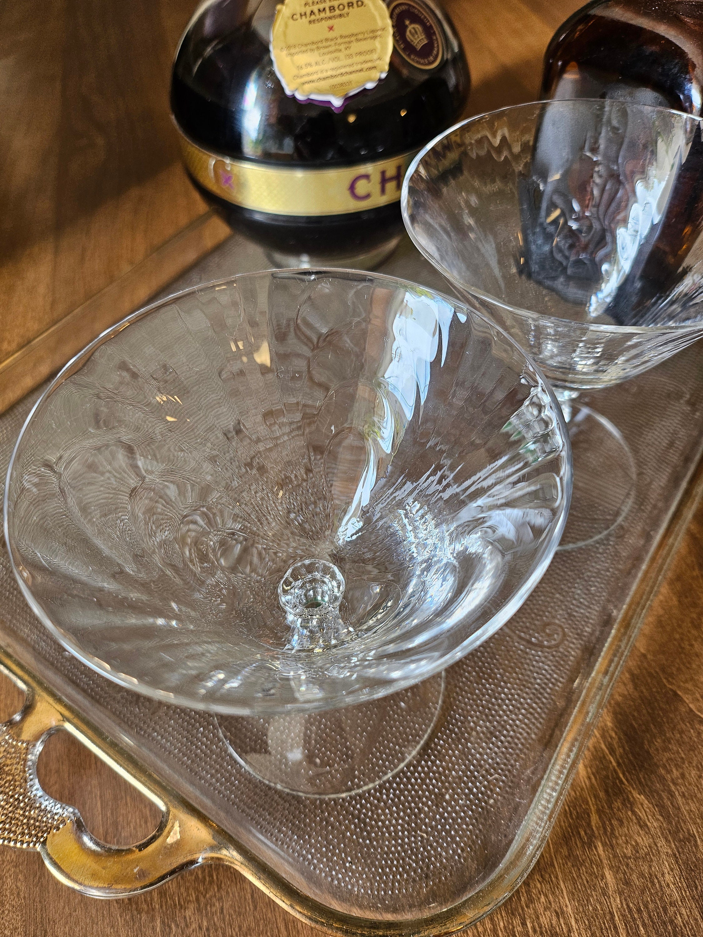Vintage Cambridge Caprice Crystal Glasses Set of 2 - Etsy