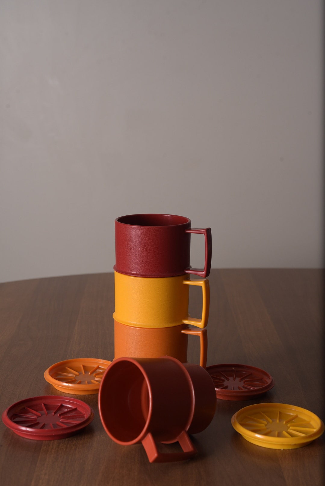 Vintage Tupperware Cup Saucer Camping Set Retro Camper - Etsy