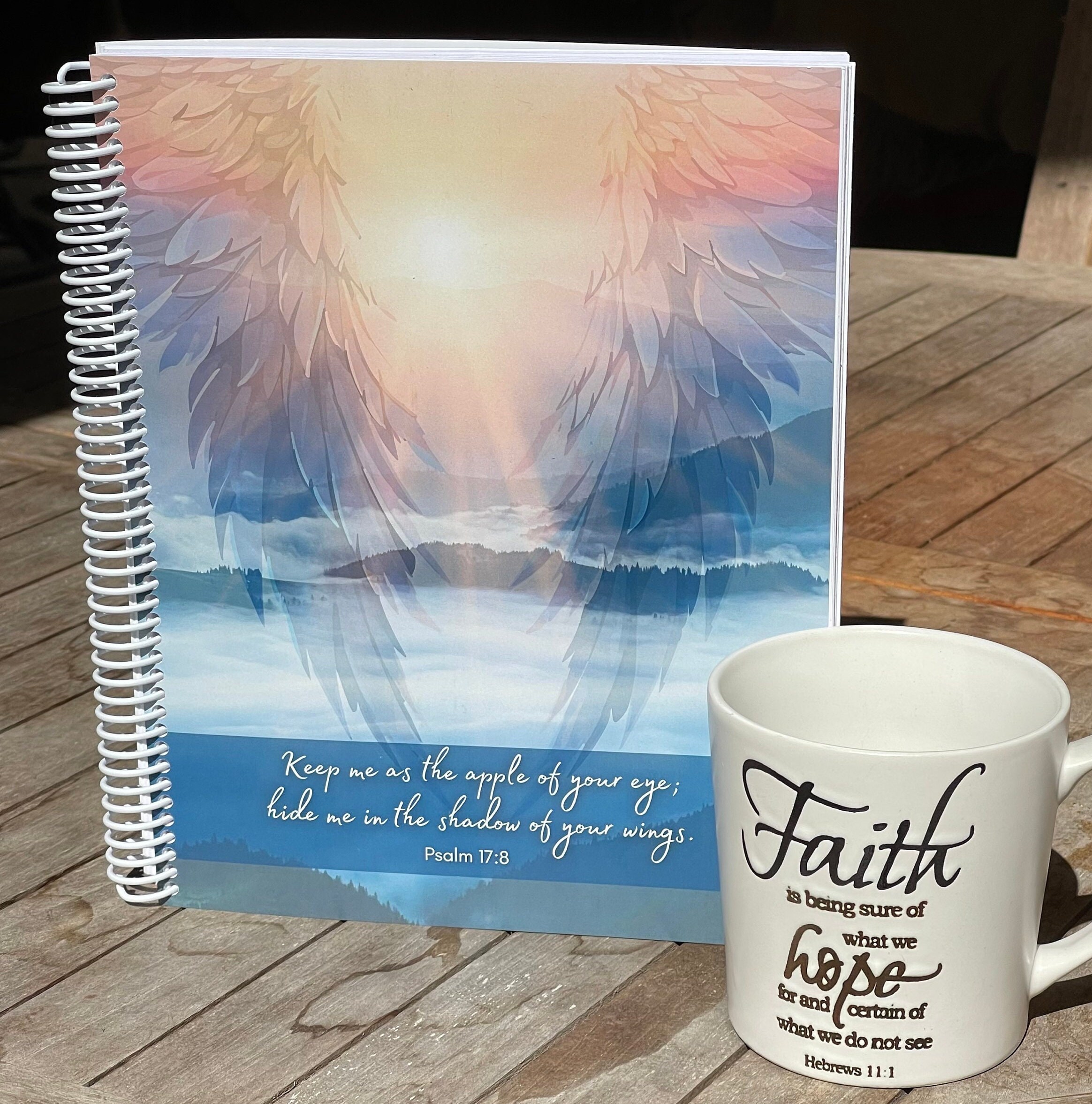 Full Size 200 Pages 8.5 X 11 Angel Notebook Bible Study Carpathian ...