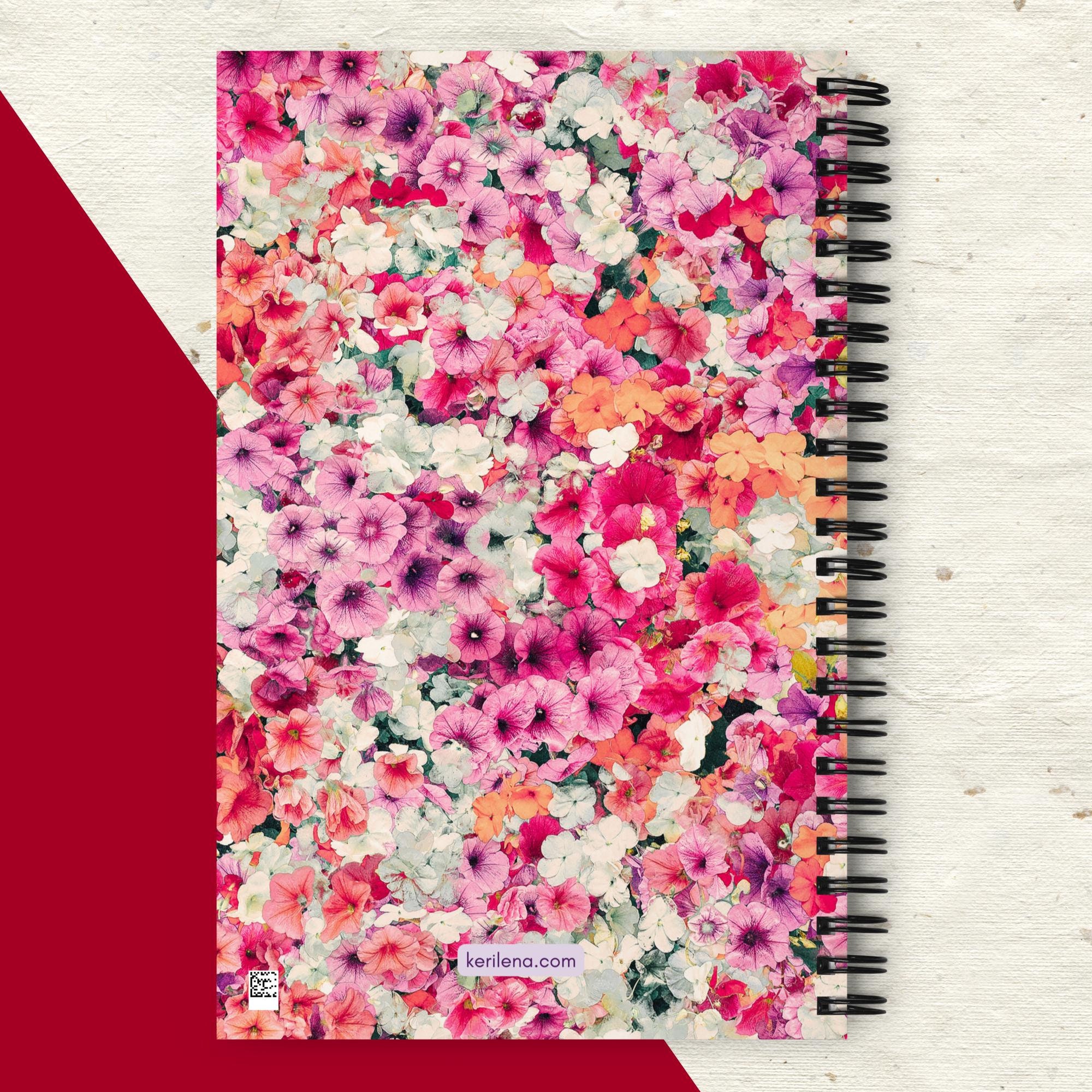 Jesus Notebook Cross and Flowers Floral Notebook Bible Study Sermon ...