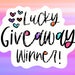 PNG Sticker Download - Lucky Giveaway Winner - Small Business Sticker ...