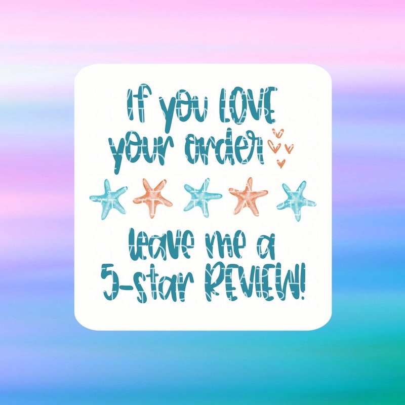 Leave a Review - Etsy