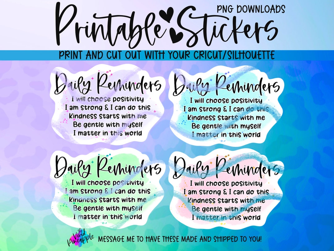 PNG Sticker Downloads - Daily Reminders - Affirmations - Positivity ...