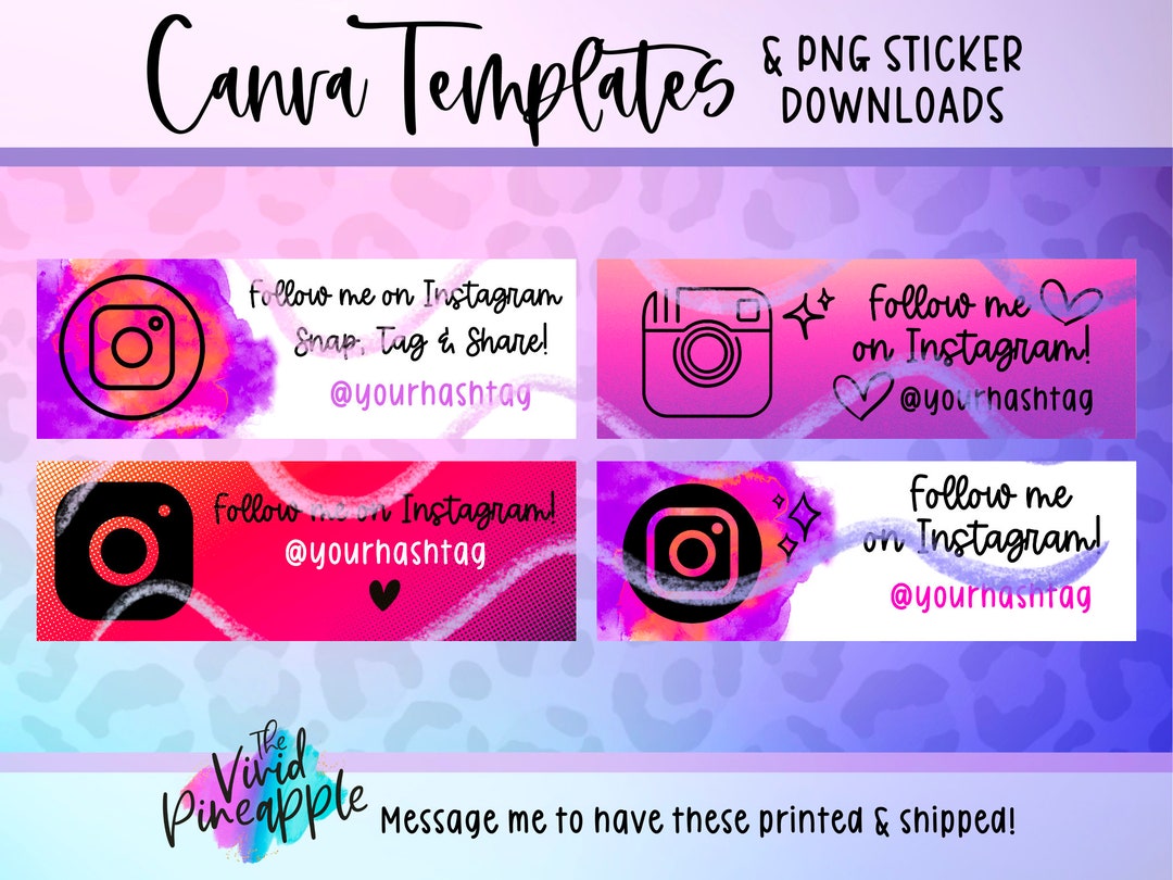 Fully Editable Canva Templates - PNG Sticker Downloads - Follow Me on ...