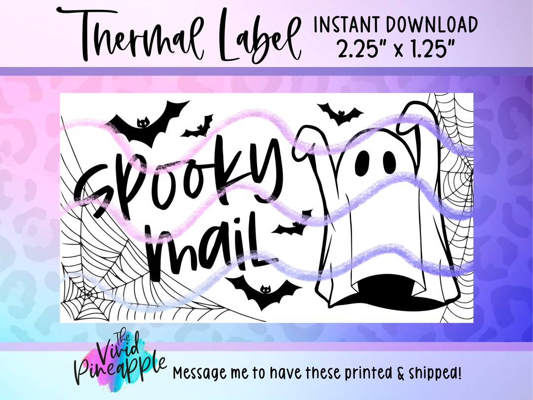 PNG Sticker Download Spooky Mail Halloween Ghost Small - Etsy