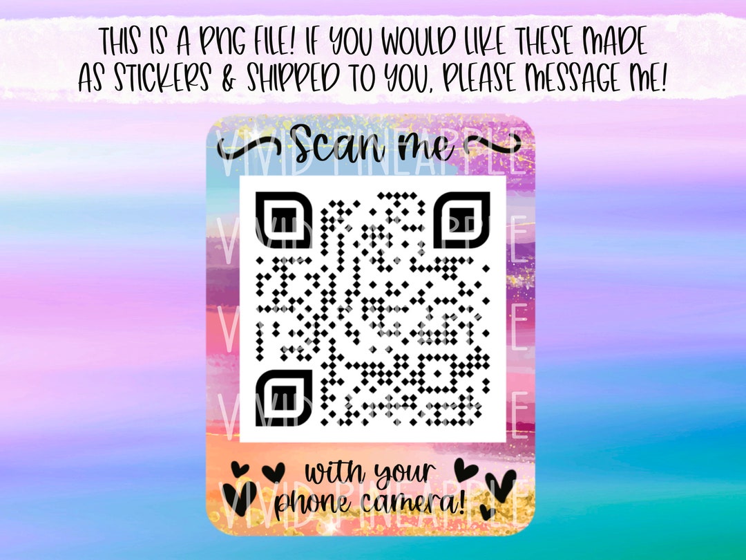 PNG Sticker Download - QR Code Sticker - Small Business Supplies ...