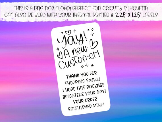 PNG Sticker Download Yay A New Customer Made My Day - Etsy
