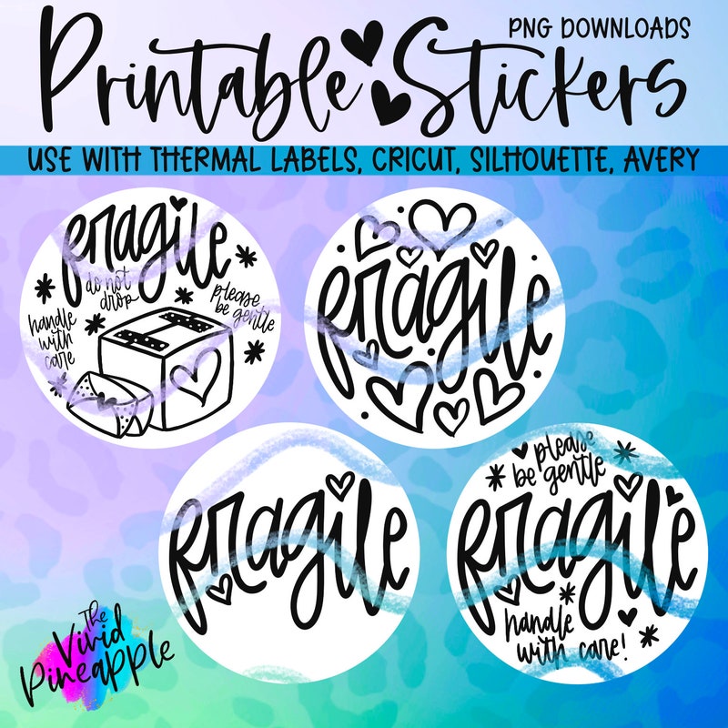 Fragile Stickers - Etsy