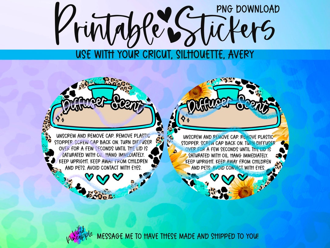 PNG Sticker Downloads - Car Diffuser Care Instructions - Small Business ...