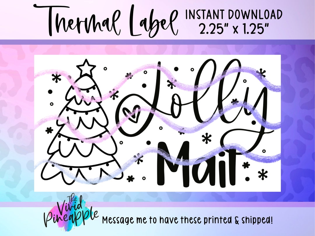 PNG Sticker Download - Jolly Mail - Christmas Tree - Small Business ...