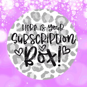 PNG Sticker Download - Here is Your Subscription Box! - Leopard Animal ...