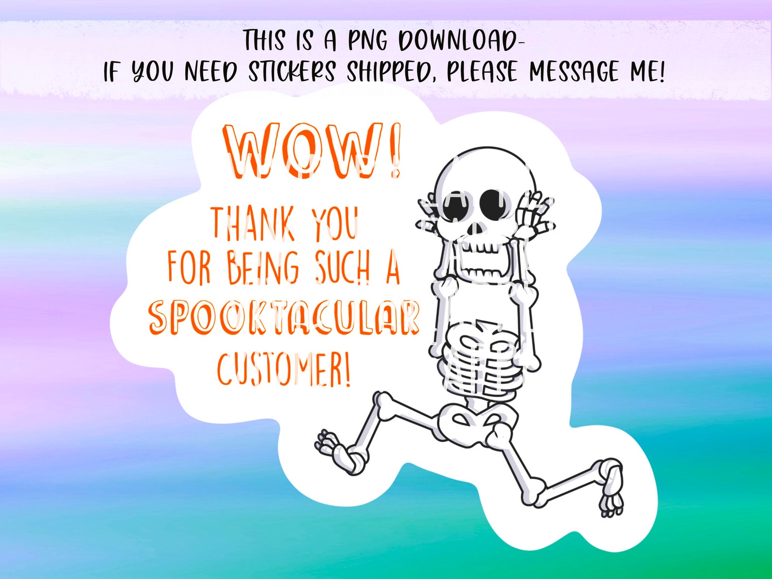 PNG Sticker Download - WOW! Thank You for Being Such a Spooktacular ...