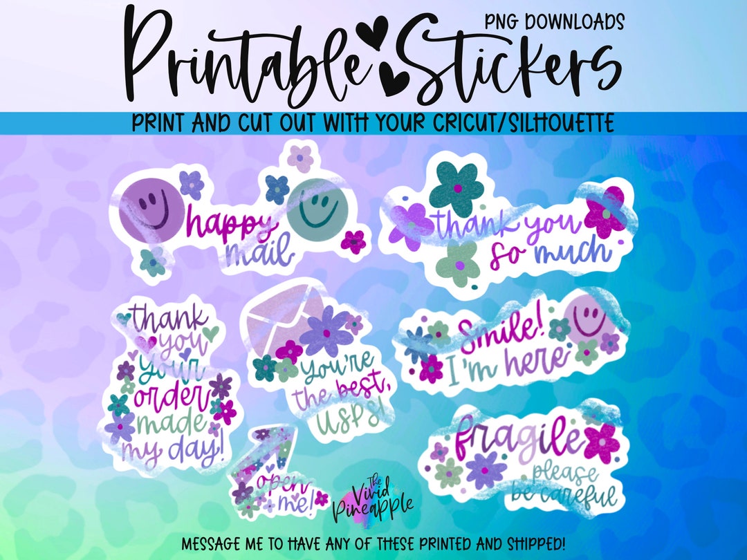 PNG Sticker Downloads - Thank You Stickers - Happy Mail Stickers ...
