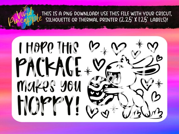 PNG Sticker Download Happy Mail Easter Thermal Printer - Etsy