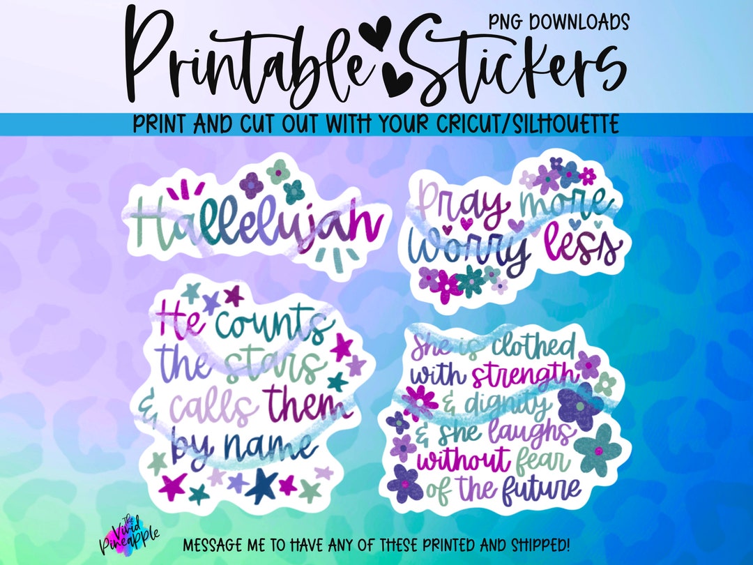 PNG Sticker Downloads - Jesus Stickers - Bible Stickers - Christian ...