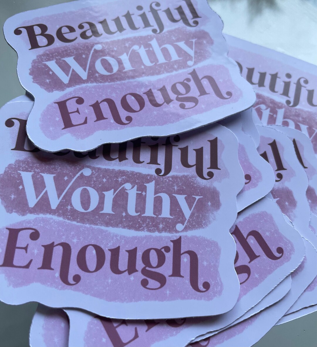 27 Beautiful Affirmation Sticker Pack - Beautiful Worthy Enough ...